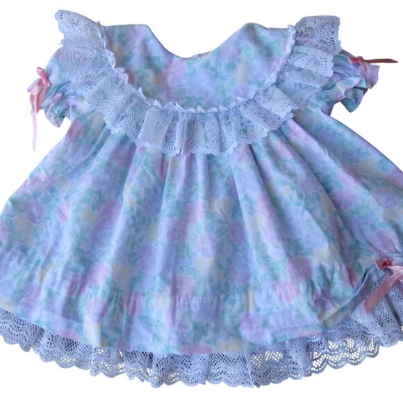 Bryan | Dresses | Vintage 98s Bryan Pastel Floral Baby Girl Dress 18 ...
